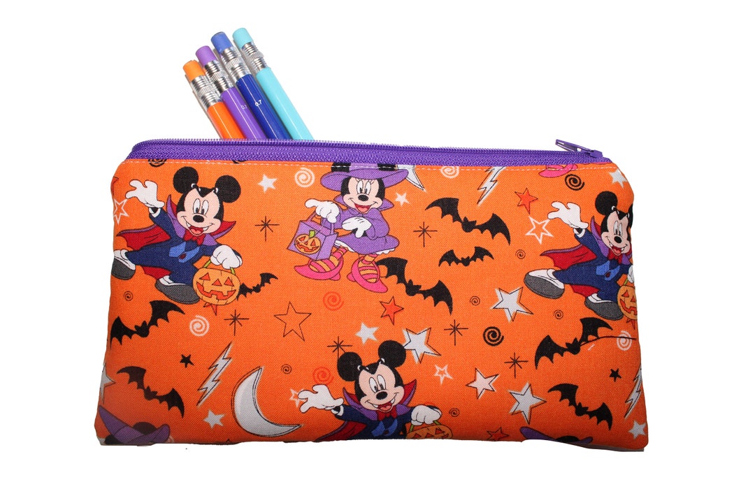Emily Pencil Pouch Mickey and Minnie Mouse Halloween - Etsy