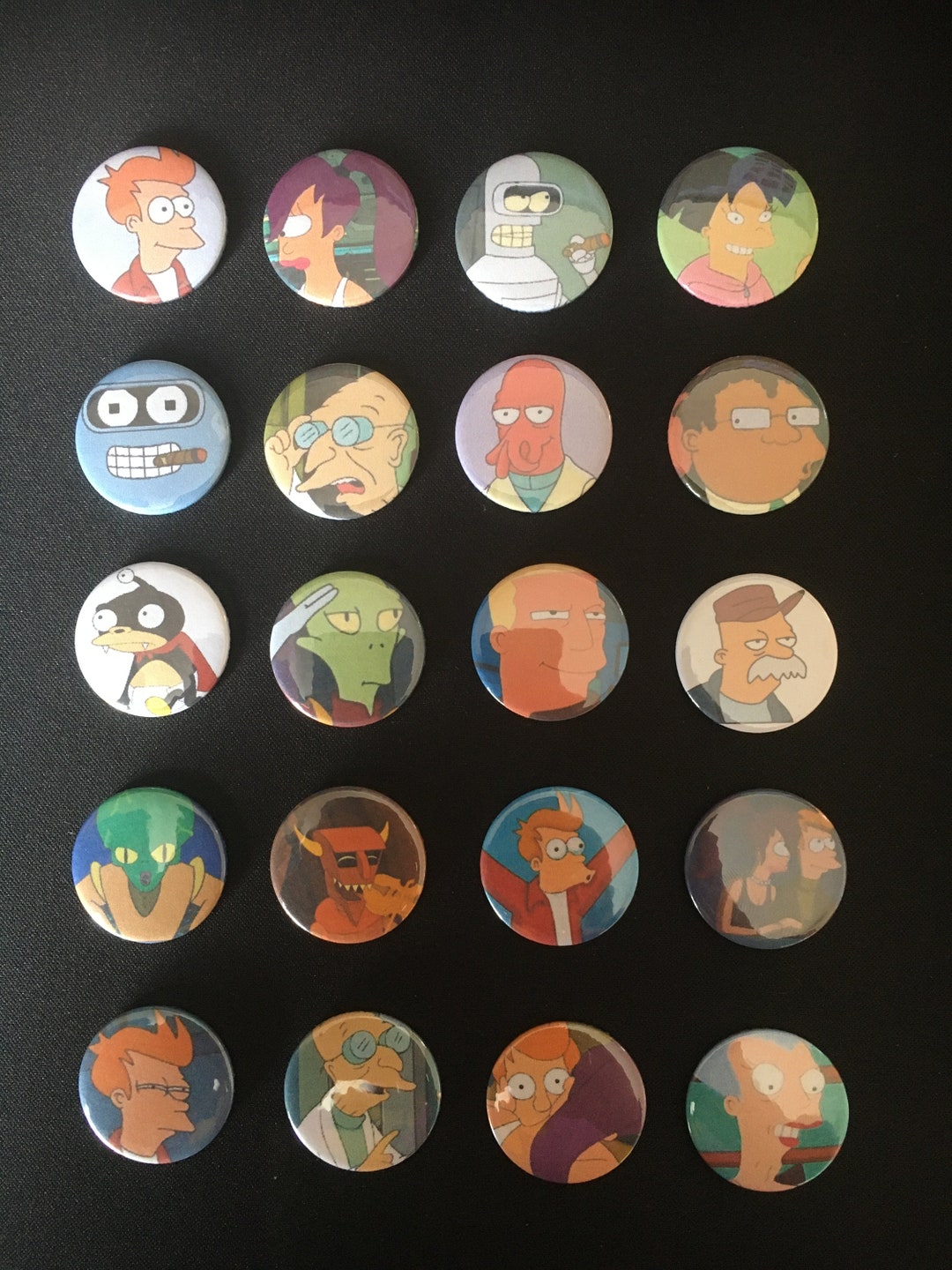 Inspired by Futurama! Button Badges! Pin Badges! 25mm! 38mm! Fry ...