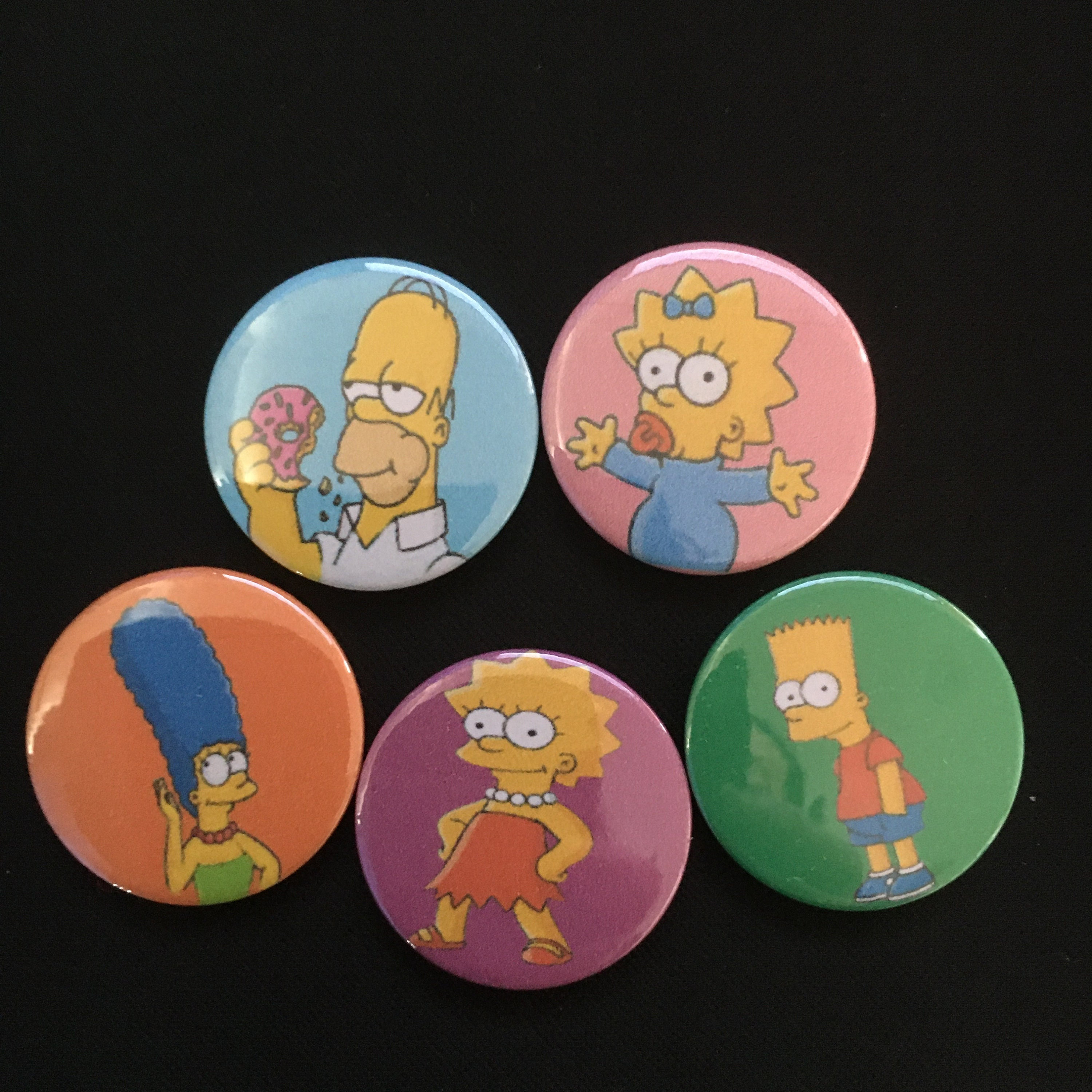 Inspired by the Simpsons. Bart. Homer. Lisa. Marge. Maggie. Handmade in ...