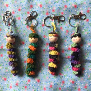 Worry Worm Keyring - Handmade in the North East - Crochet Lovers ...