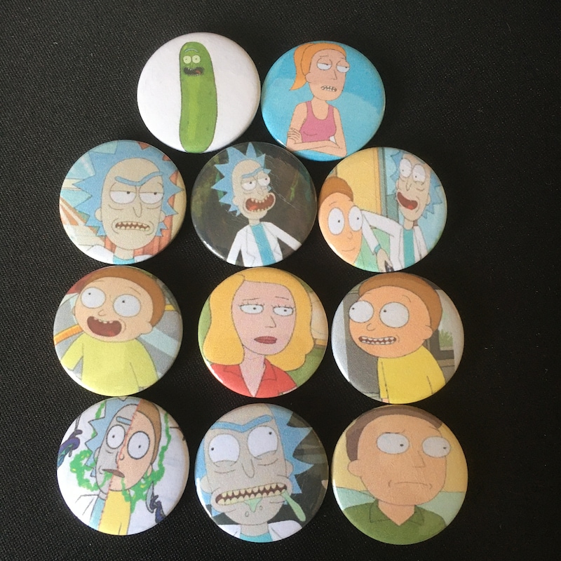 Rick and Morty Pin - Etsy