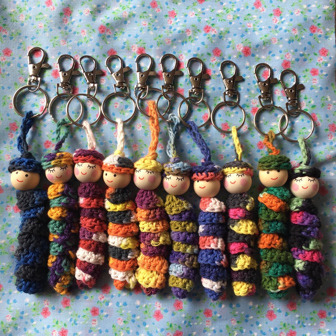 Worry Worm Keyring - Handmade in the North East - Crochet Lovers ...