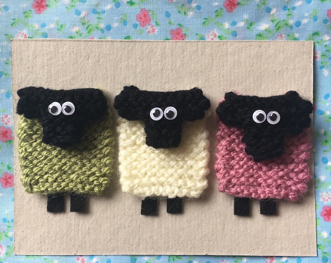 Knitted Sheep Card - Handmade in the North East - Happy Birthday ...