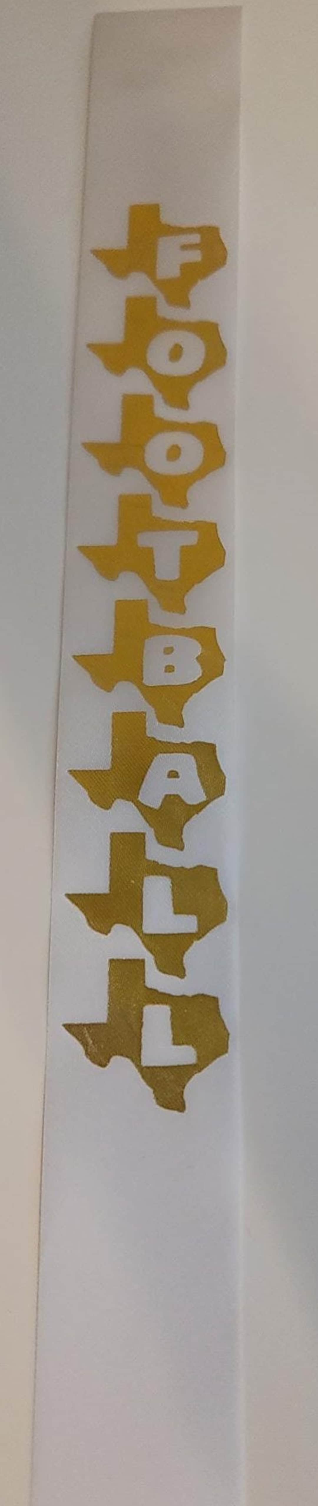 FOOTBALL Inside TEXAS SHAPE Homecoming Ribbon - Etsy