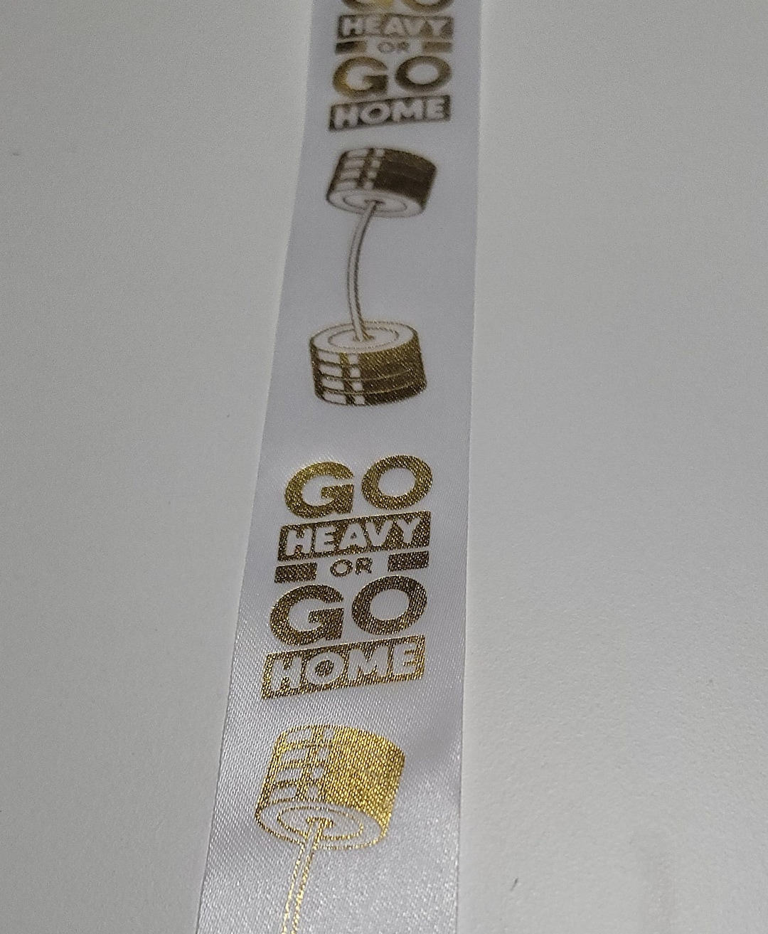 Go Heavy or Go Home Homecoming Ribbon - Etsy