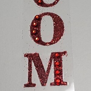 Homecoming Glitter With Rhinestones Stickers for Homecoming Mums Ribbon ...