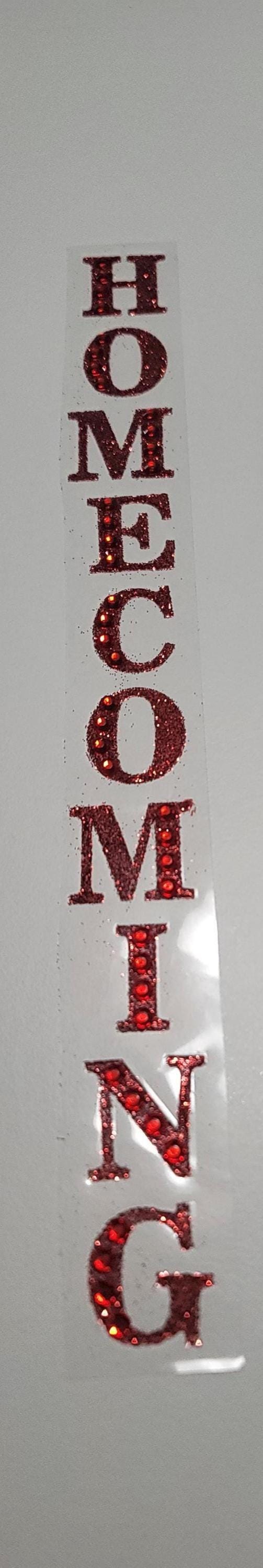 Homecoming Glitter With Rhinestones Stickers for Homecoming Mums Ribbon ...