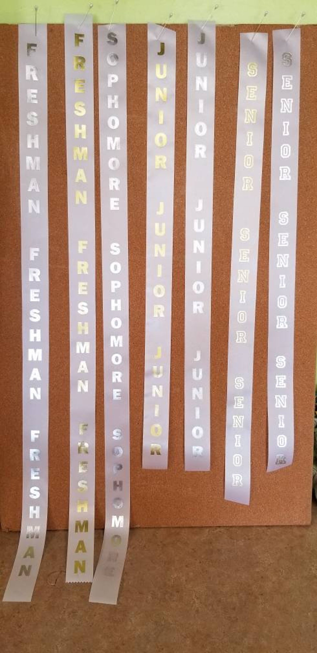 Freshman, Sophomore, Junior and Senior Ribbons - Etsy