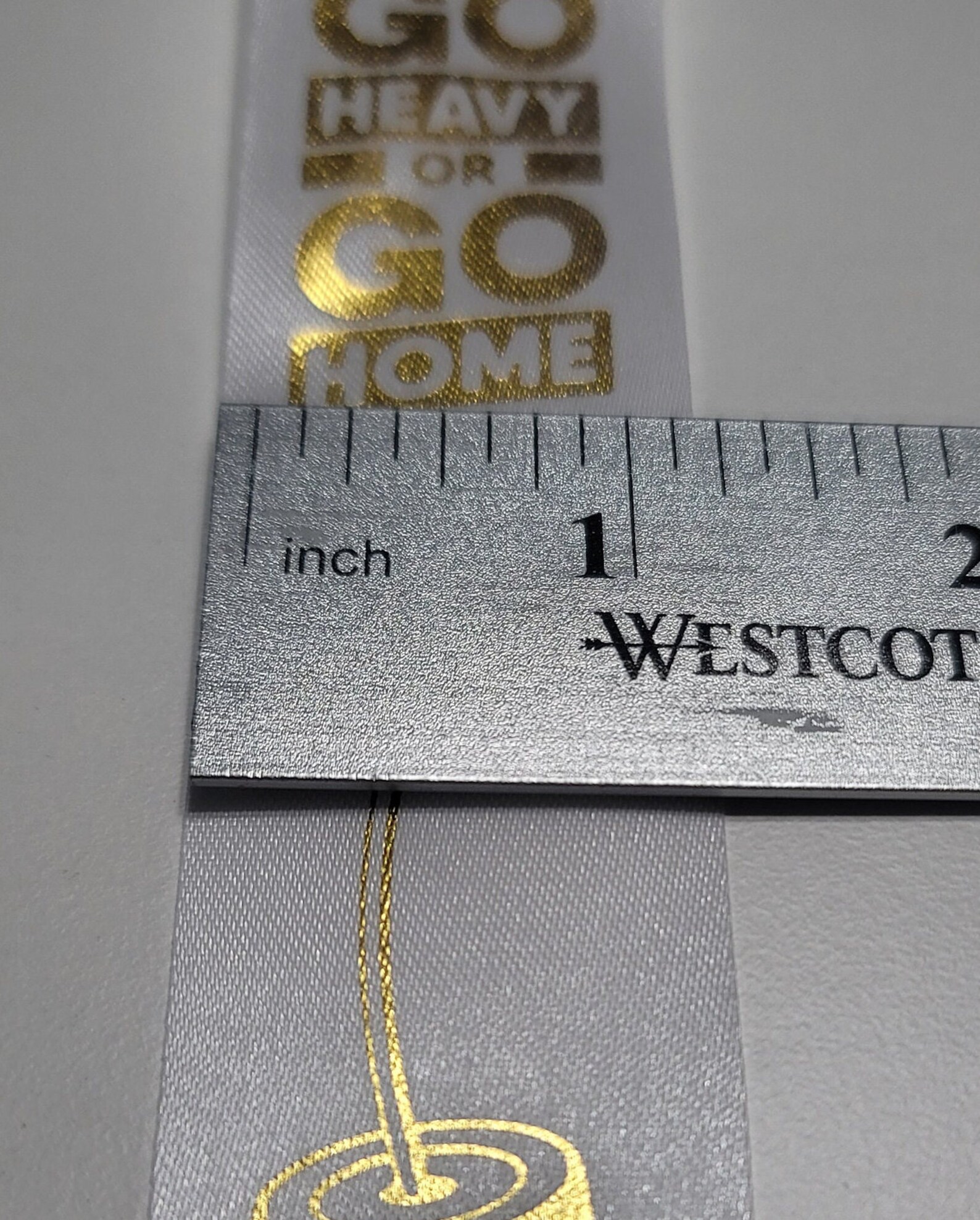 Go Heavy or Go Home Homecoming Ribbon - Etsy