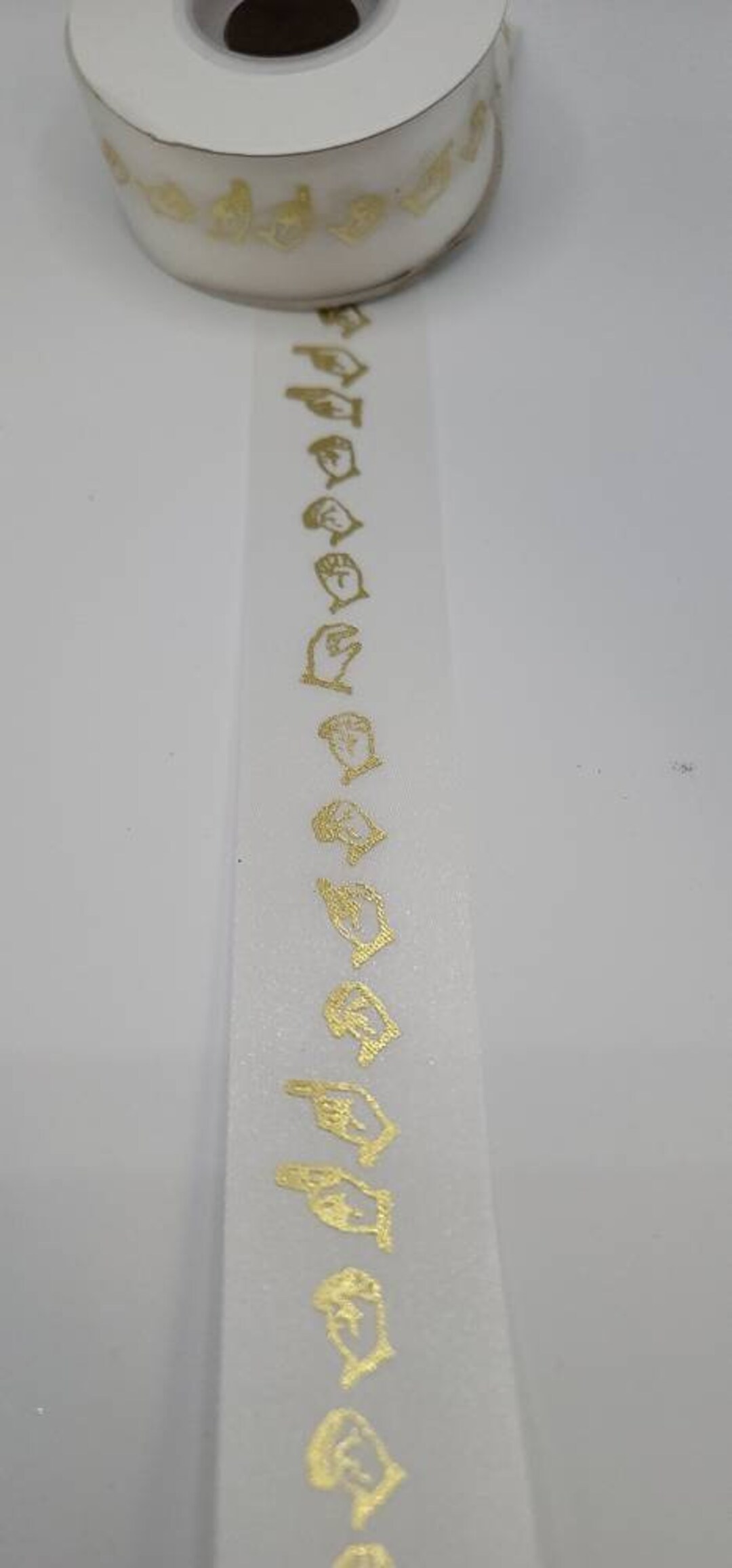 SIGN LANGUAGE Homecoming Ribbon Gold and Silver - Etsy