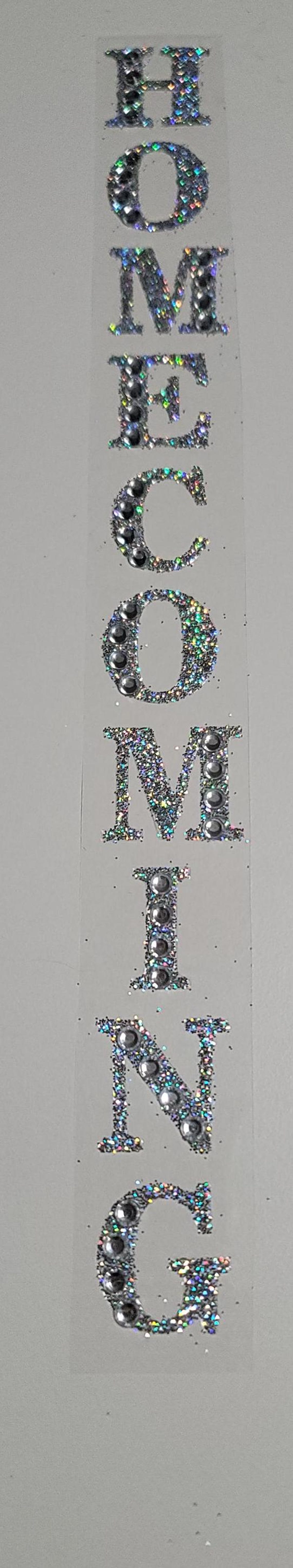 Homecoming Glitter With Rhinestones Stickers for Homecoming Mums Ribbon ...