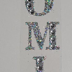 Homecoming Glitter With Rhinestones Stickers for Homecoming Mums Ribbon ...