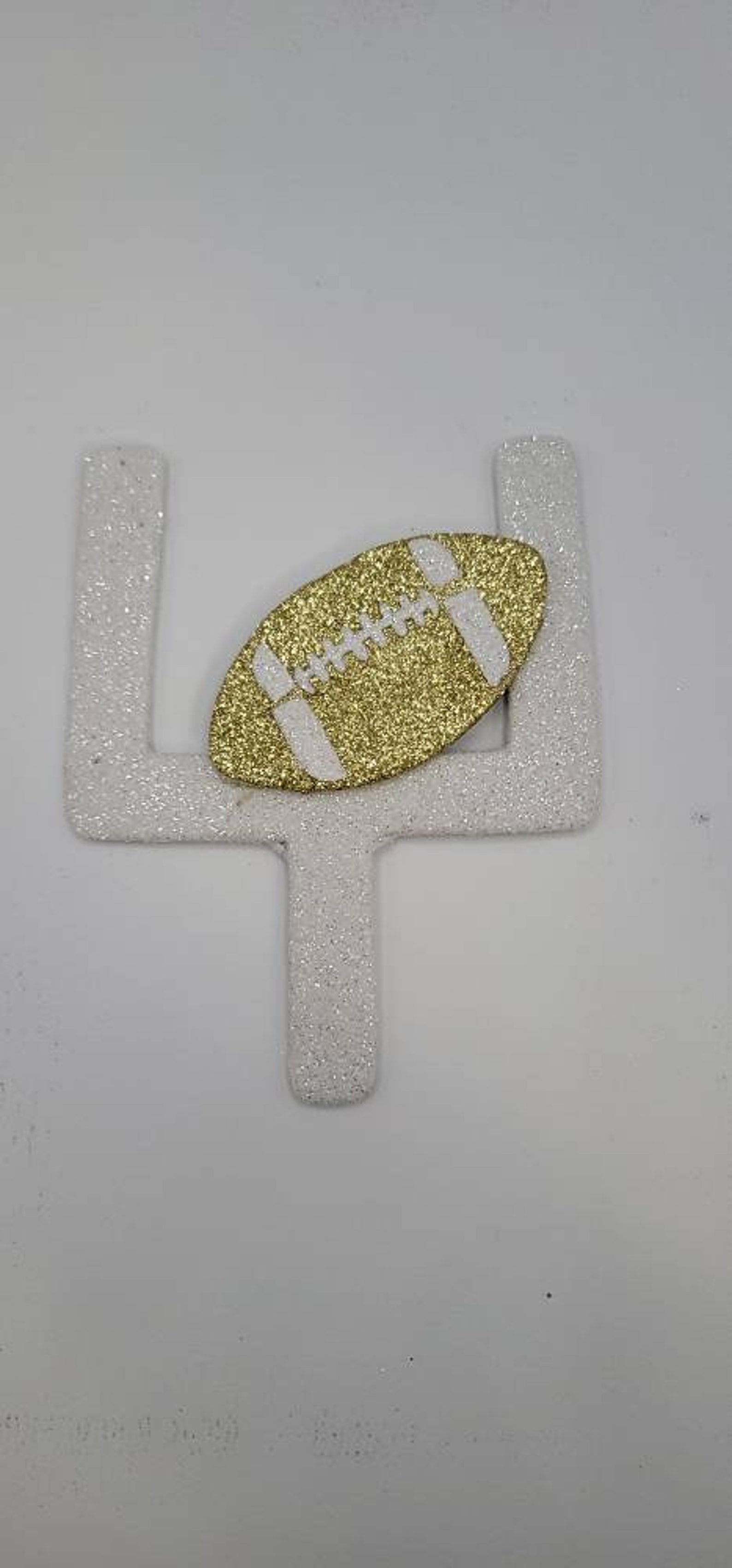 Glitter FIELD GOAL/FOOTBALL Foam in Gold and Silver - Etsy
