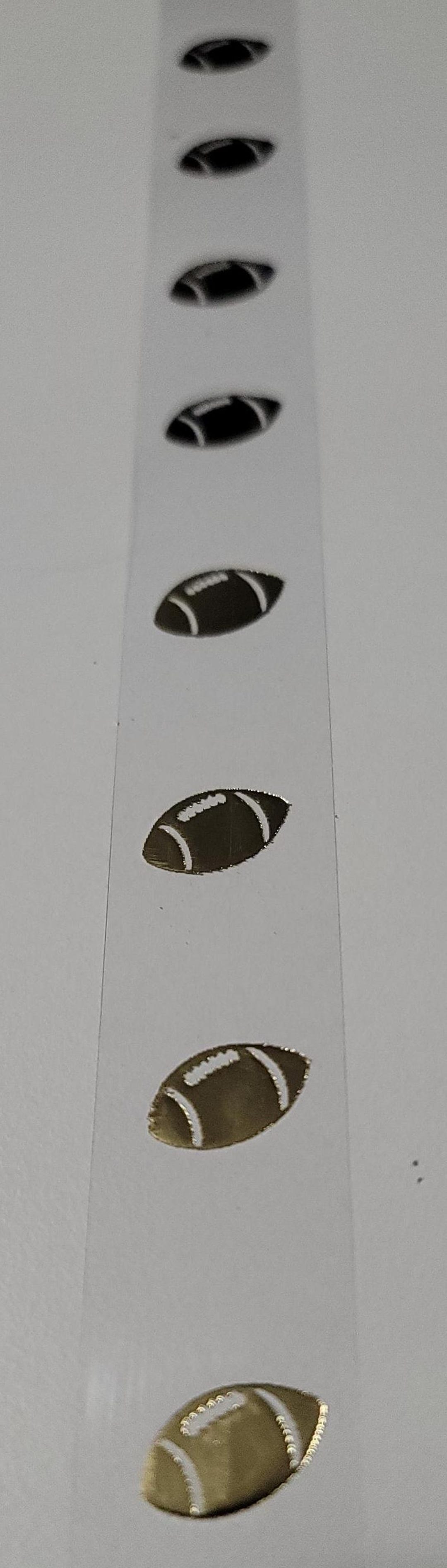 Clear Mylar Footballs Homecoming Ribbons Gold and Silver - Etsy