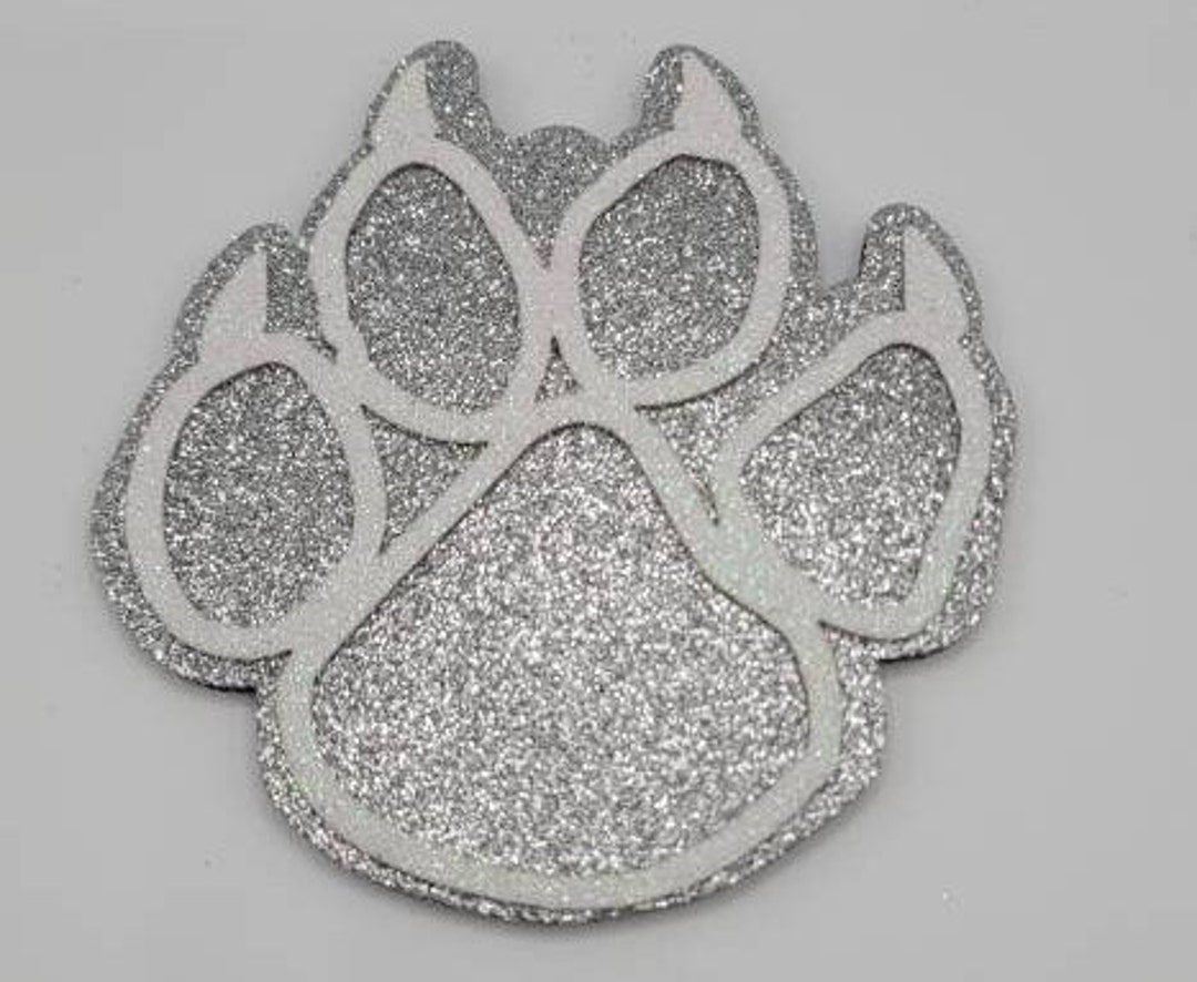 Glitter Foam Paw Print - Etsy