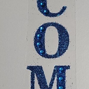 Homecoming Glitter With Rhinestones Stickers for Homecoming Mums Ribbon ...