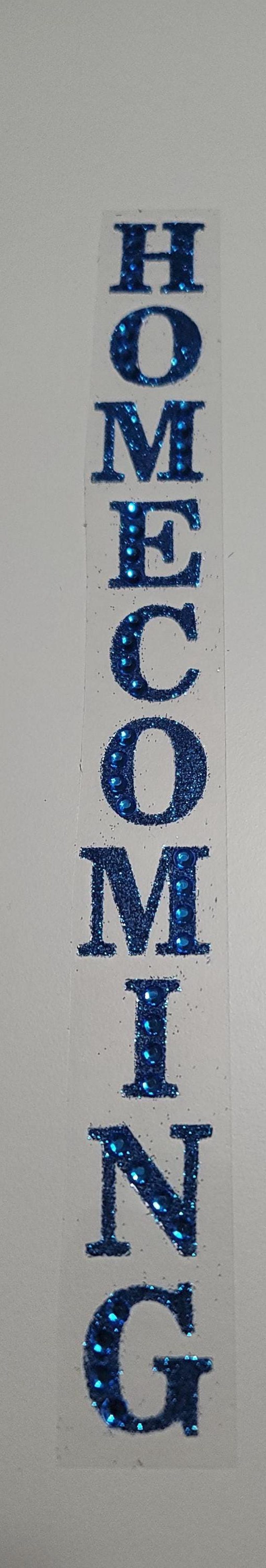 Homecoming Glitter With Rhinestones Stickers for Homecoming Mums Ribbon ...
