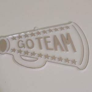 MEGAPHONE With GO TEAM in Middle Homecoming Trinket - Etsy