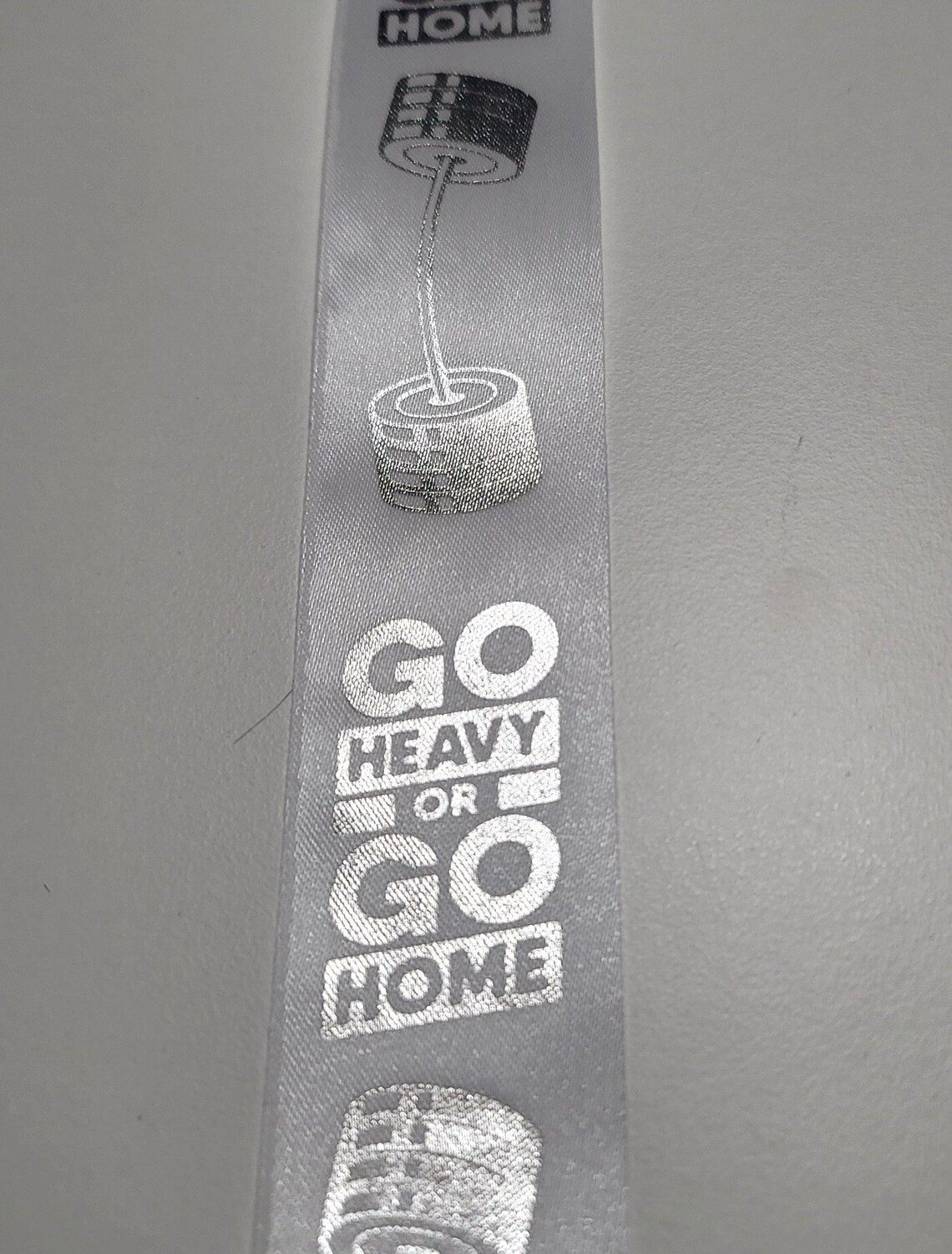 Go Heavy or Go Home Homecoming Ribbon - Etsy