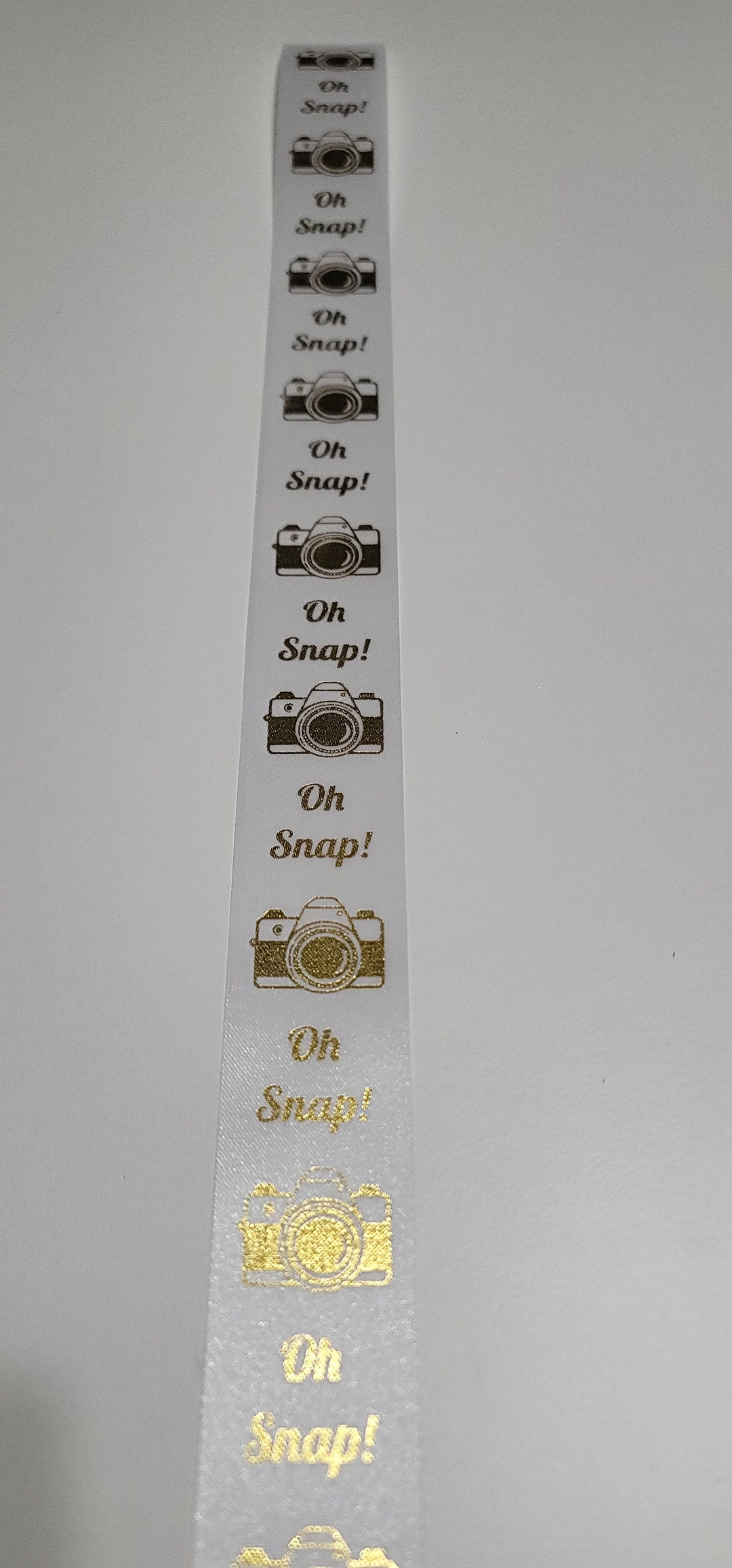 OH SNAP! Camera Ribbon on White Background - Etsy