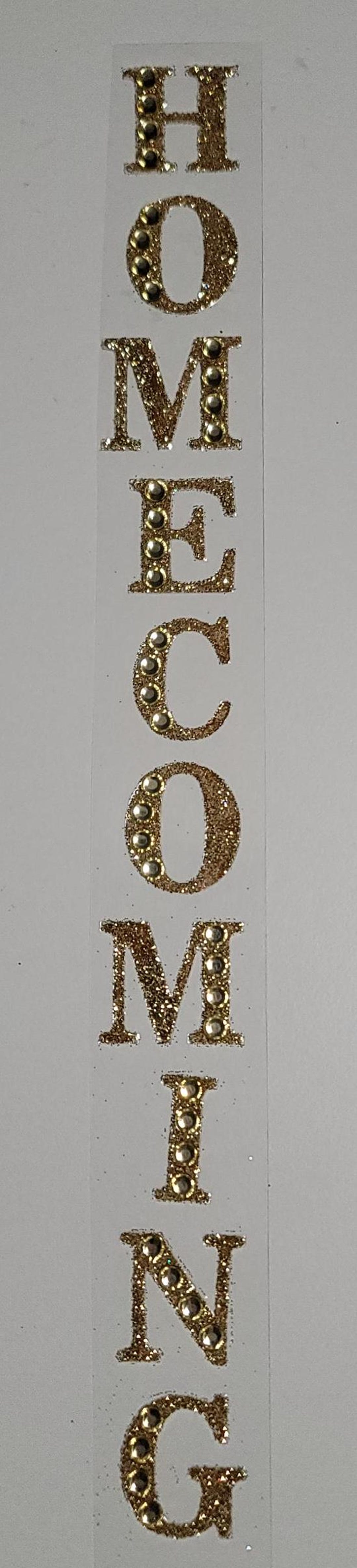 Homecoming Glitter With Rhinestones Stickers for Homecoming Mums Ribbon ...