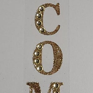 Homecoming Glitter With Rhinestones Stickers for Homecoming Mums Ribbon ...