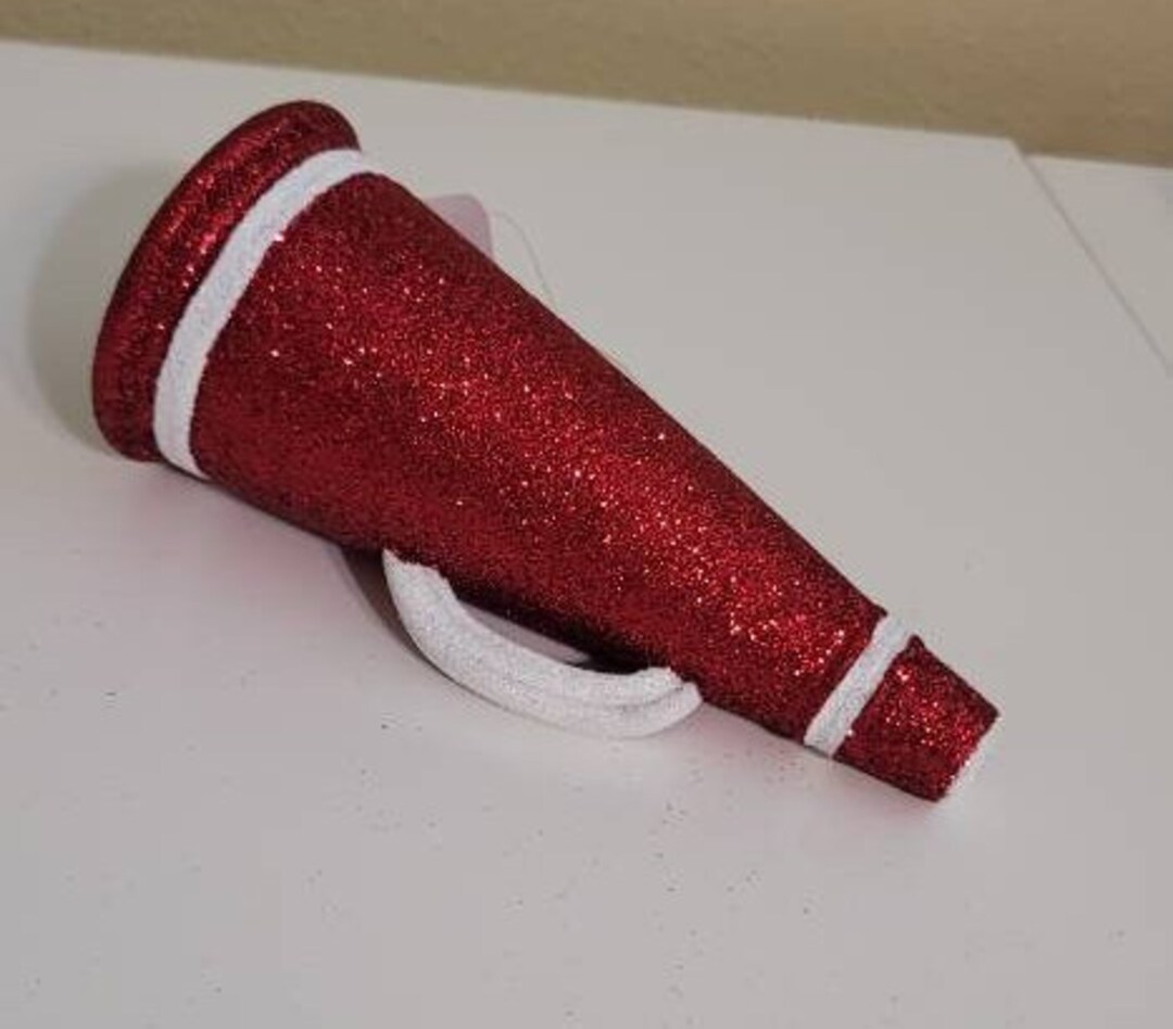 Glitter 3D Cheer Foam Megaphone Homecoming - Etsy
