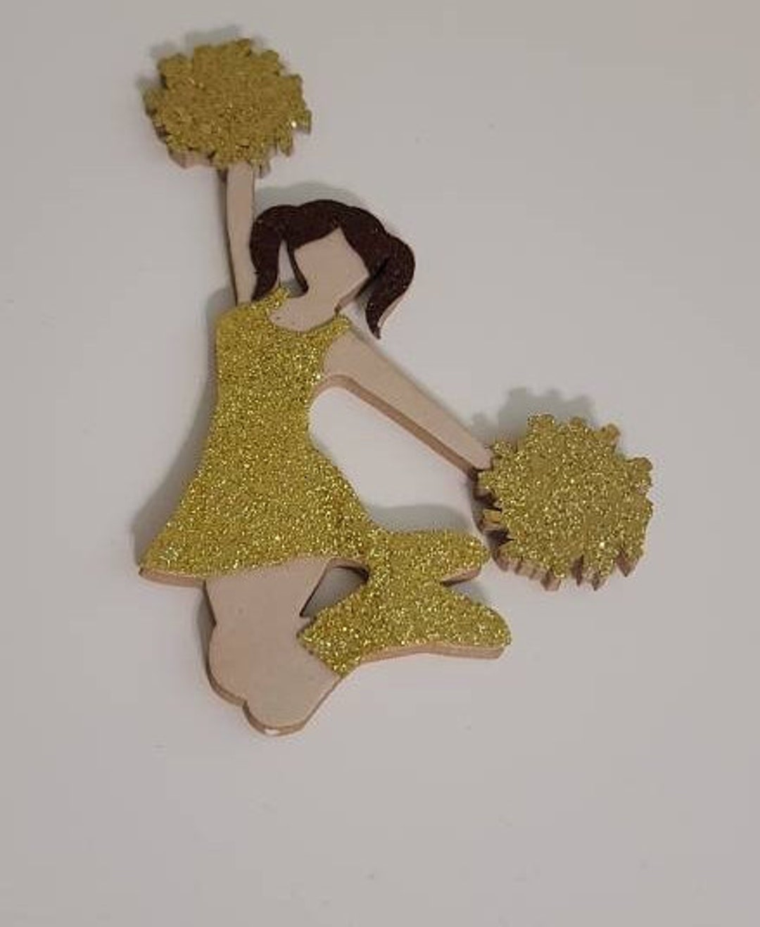 Cheerleader Glitter Foam Homecoming Trinket - Etsy
