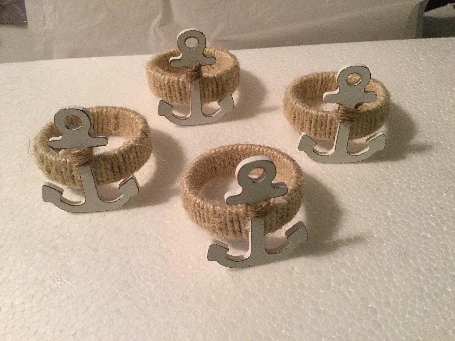 Nautical Anchor Napkin Rings. Set of 4 Napkin Rings Only. - Etsy