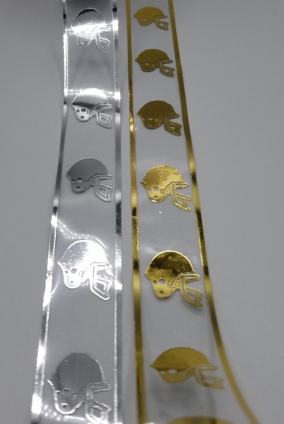 Clear Mylar Helmets Homecoming Ribbons - Etsy