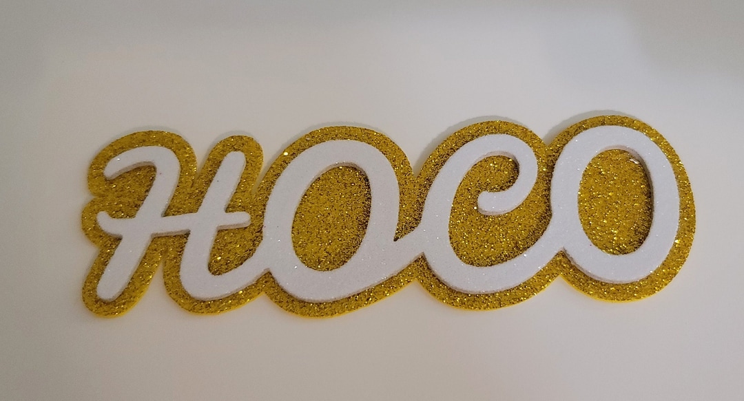 Glitter Foam HOCO Word - Etsy