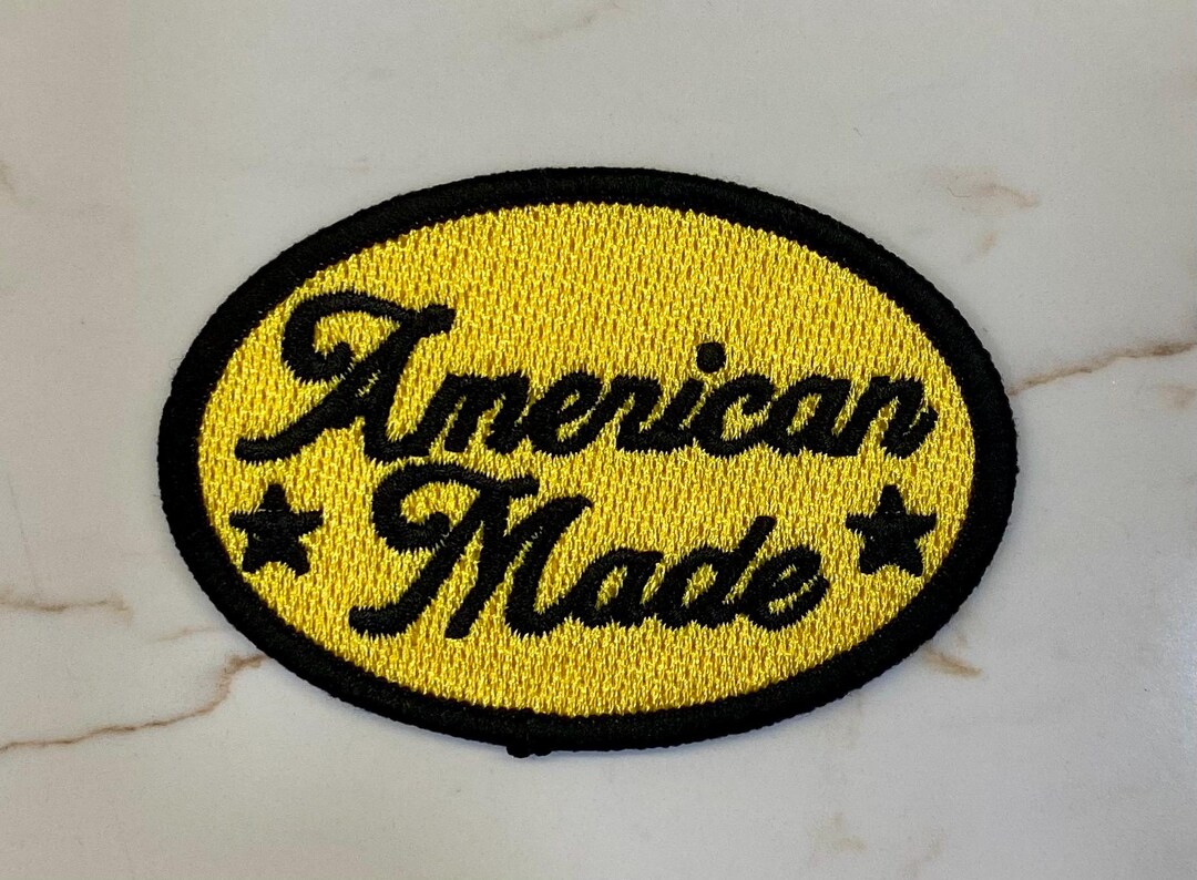 American Made Embroidered Iron on Patch/usa/trucker Hat Patch - Etsy