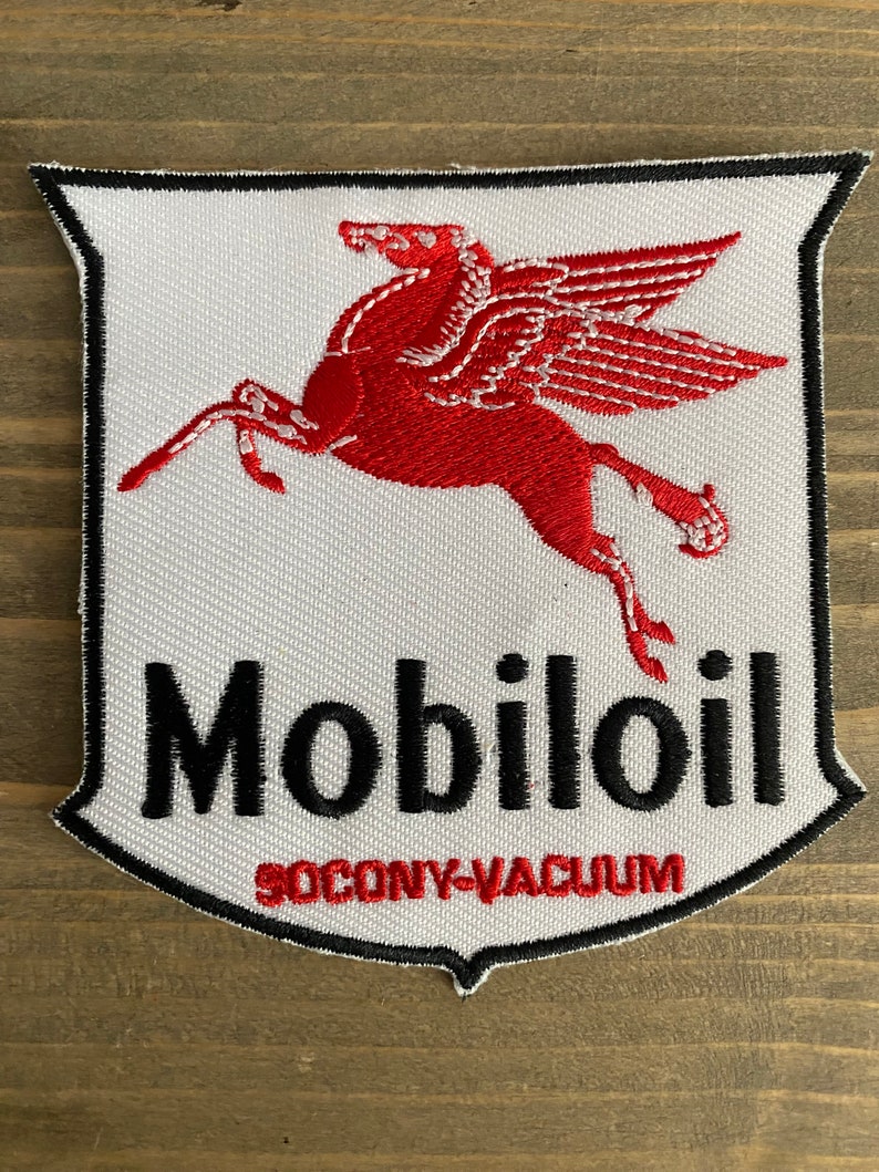 Mobil Oil Embroidered Patch - Etsy