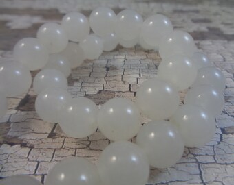 Opaque white stone | Etsy