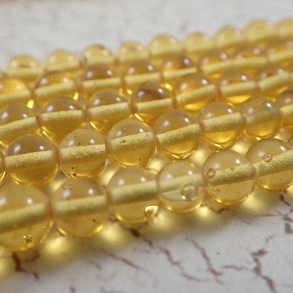 Gold Glass Beads - Etsy
