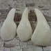 23 Pcs Bone Paddle Shaped Beads - Long Hanging Beads - Cream Bone ...
