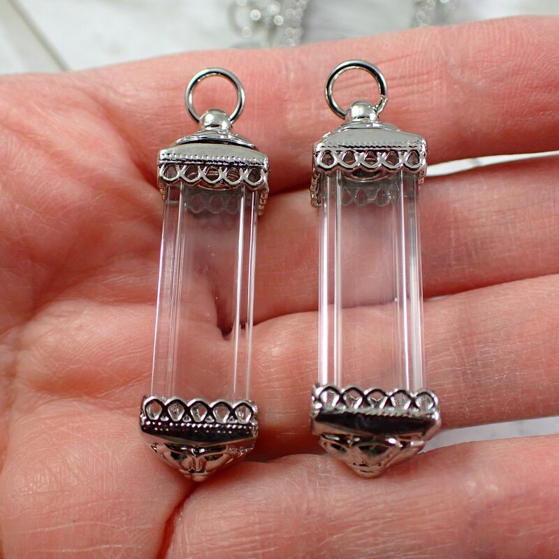 Fillable Glass Vial Pendants - Etsy