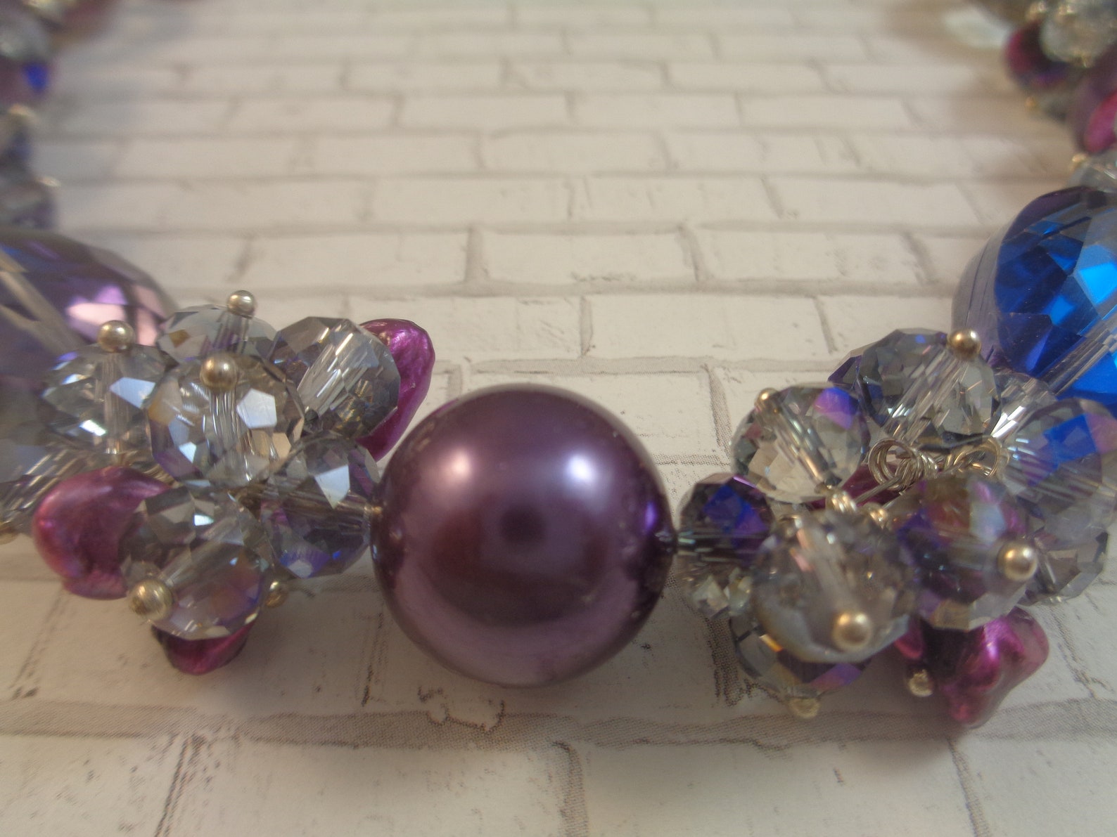 1 Beautiful Prestrung Clay Flower Strand of Beads Round Pearls - Etsy