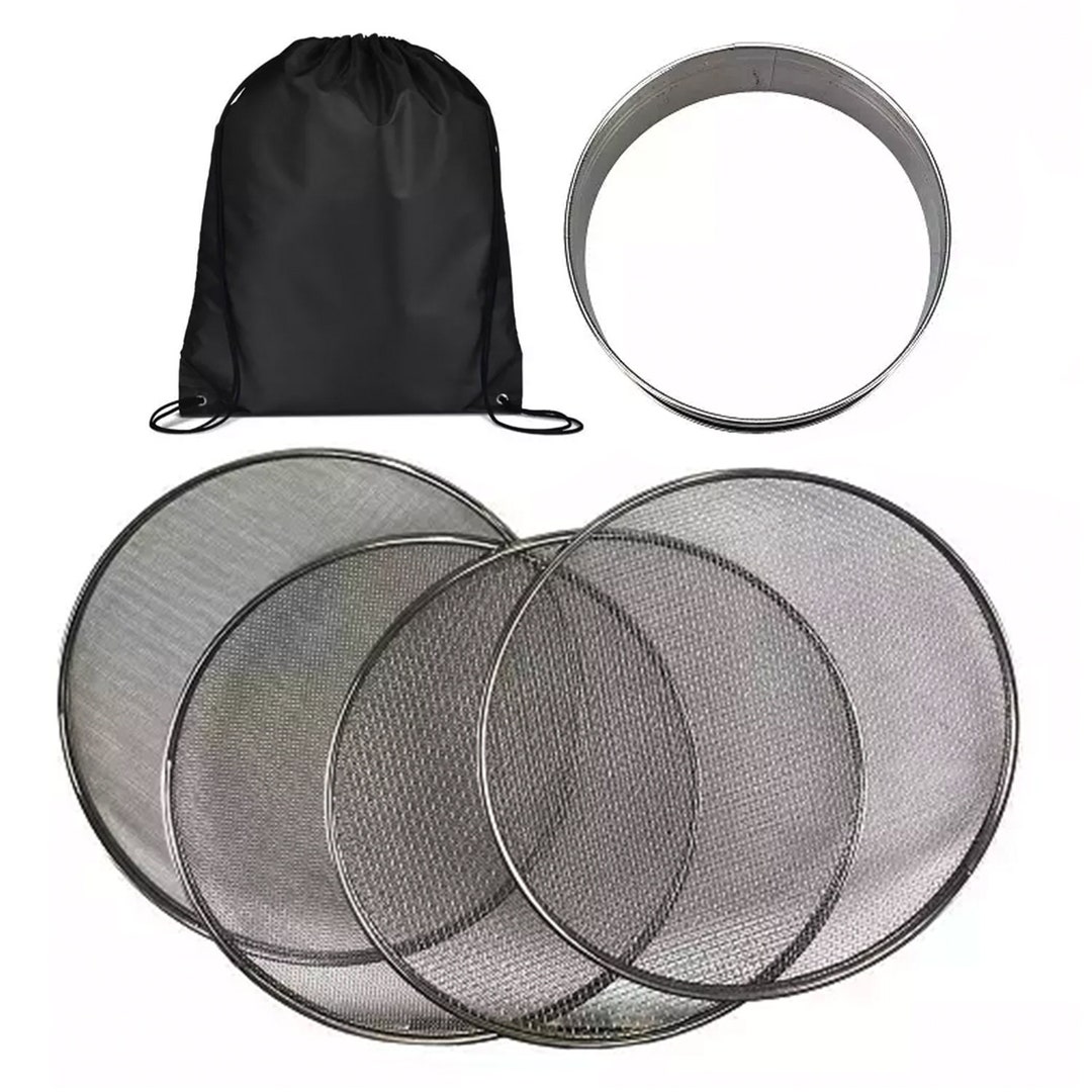 Tooltreaux Interchangeable Fine Mesh Sieve Set Gardening Tools Gold ...