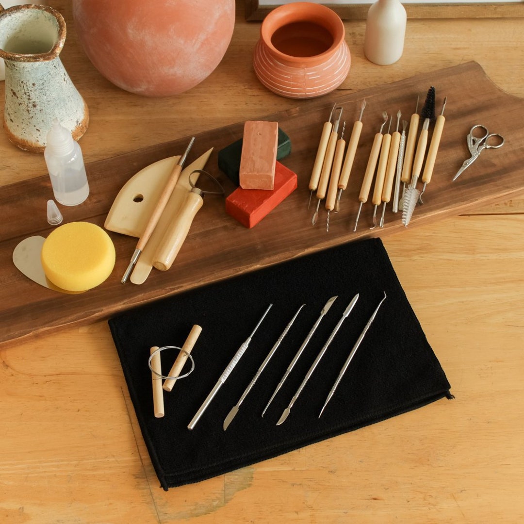 Tooltreaux Complete Pottery Tools Set Sculpting Clay Art Supplies With ...