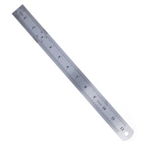 Universal Tool Stainless Steel Ruler With Metric and SAE Measurements ...
