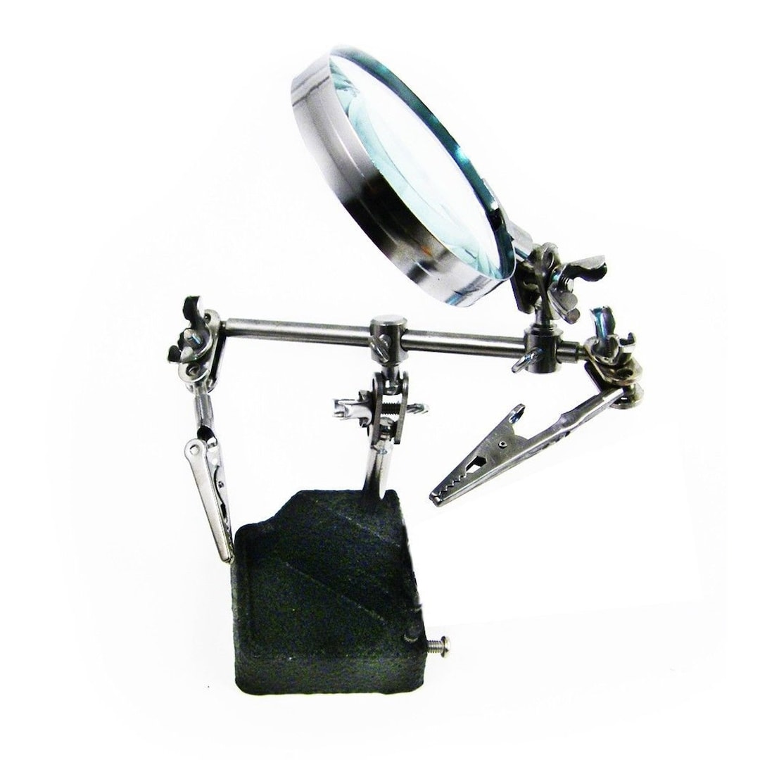 Universal Tool Helping Hand Magnifier Heavy Duty Soldering Station, X4 ...