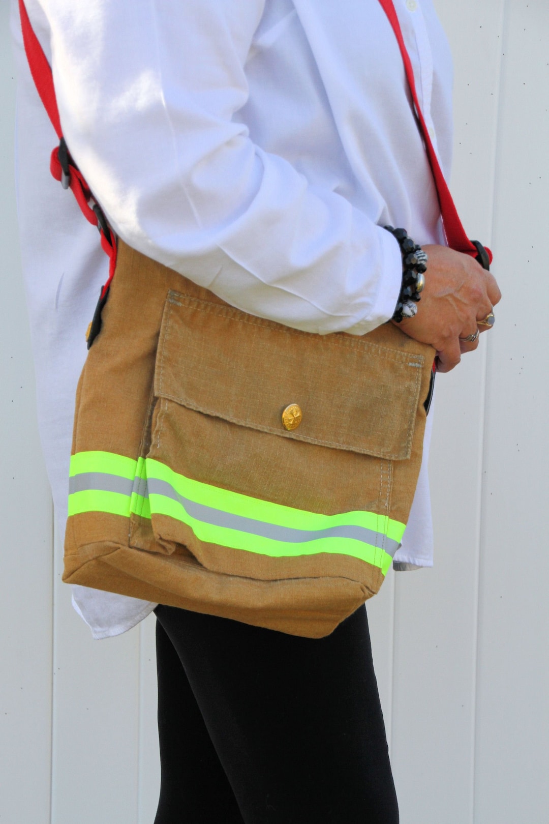 Firefighter Turnout Gear Bag, the "suspender"bag, Bunker Gear Purse ...