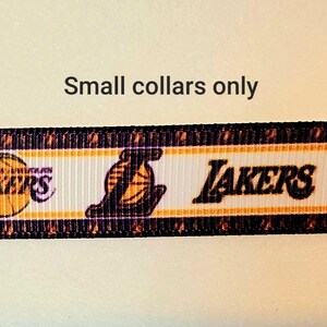 Los Angeles Lakers NBA Adjustible or Martingale Dog Collar, With ...