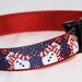 Jolly Snowmen Holiday Ribbon Dog Collar Adjustable With - Etsy