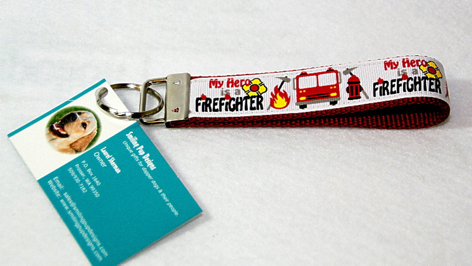 Firefighter Hero Key Fob, Wristlet, Wrist Strap Key Chain - Etsy