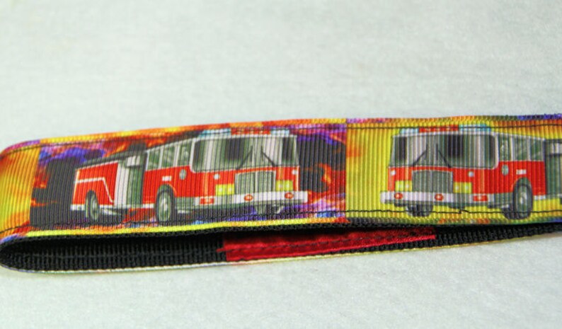Dual Fire Trucks Fire Engines Ribbon Dog Collar Emergency - Etsy