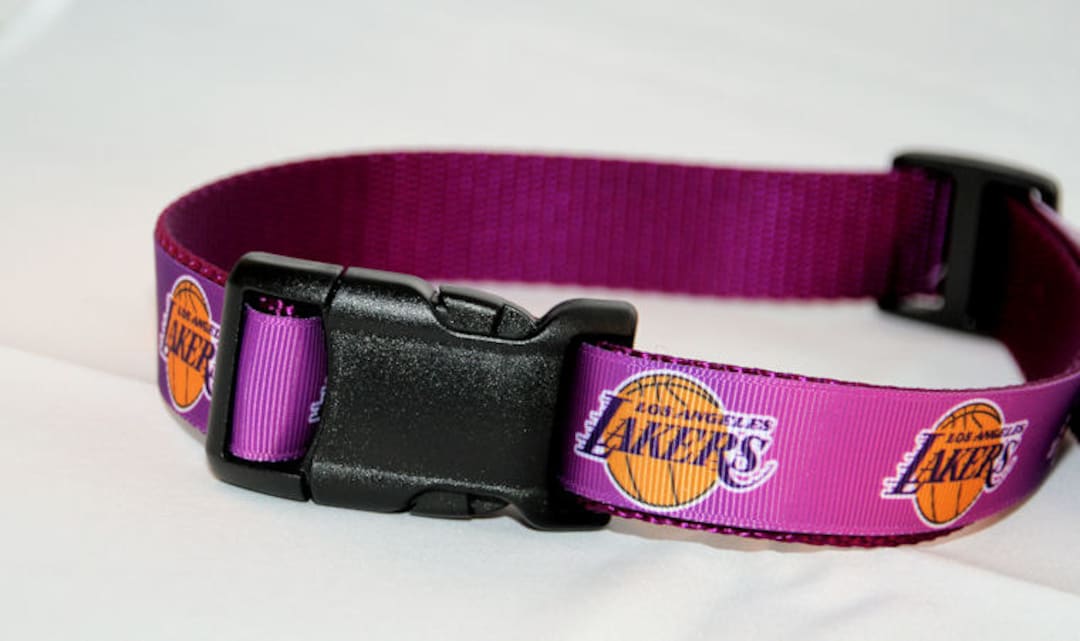 Los Angeles Lakers NBA Adjustible or Martingale Dog Collar, With ...