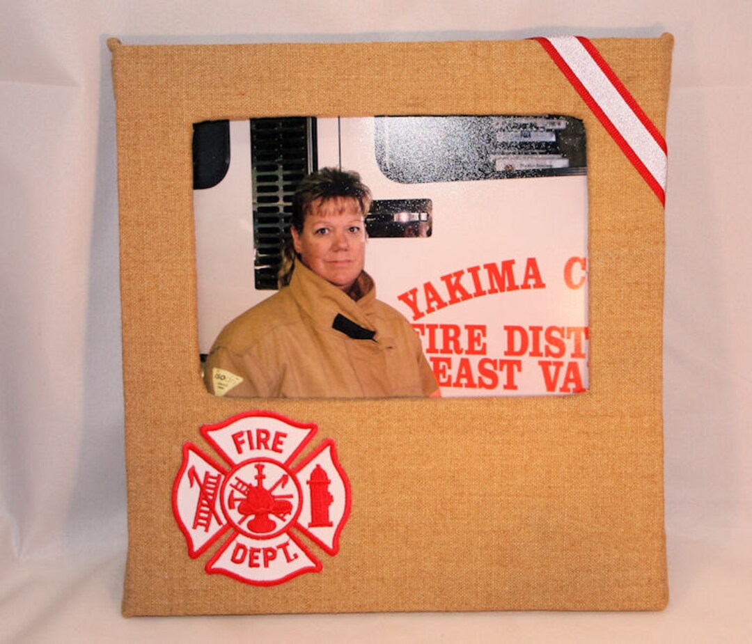Firefighter Turnout Bunker Gear Photo Frame, Picture Frame 2 - Etsy