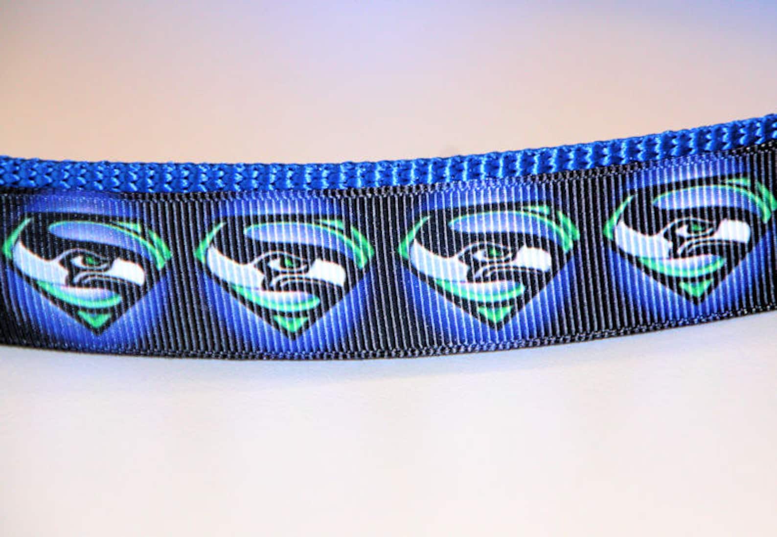 Seattle Seahawks Superhawk Adjustible or Martingale Dog Collar, With ...